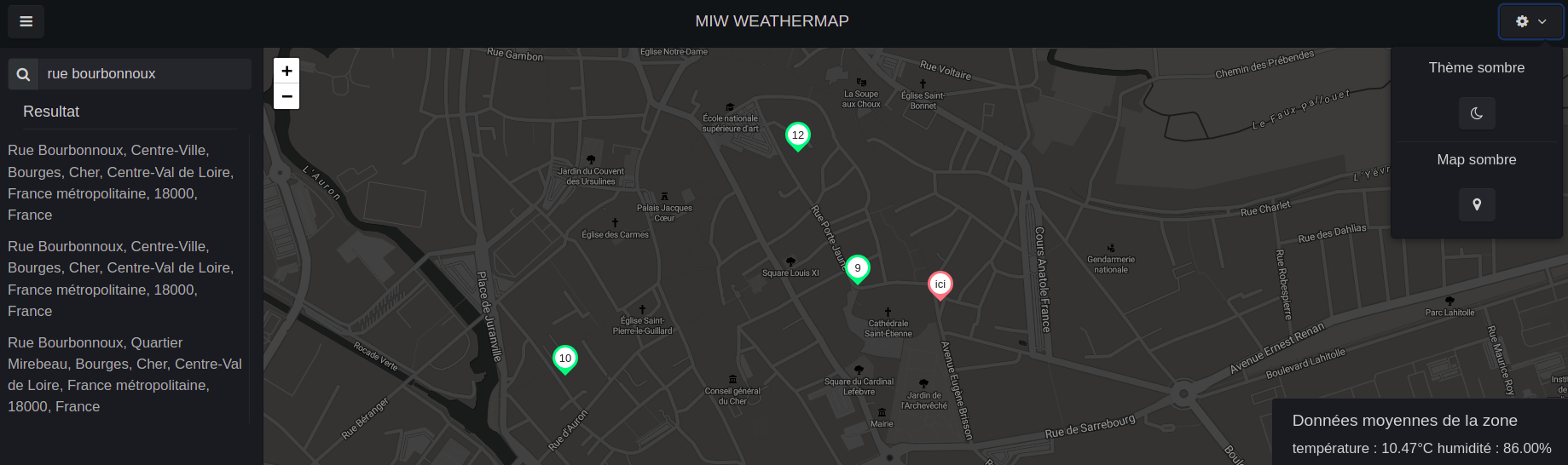Weather Map l'application de météo - Alexis Guay